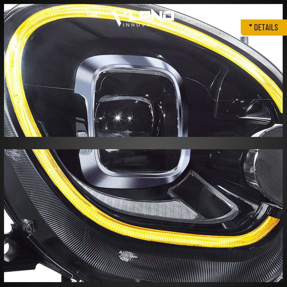Pair VLAND LED Headlights For 2010-16 Mini Cooper Countryman R60 W ...