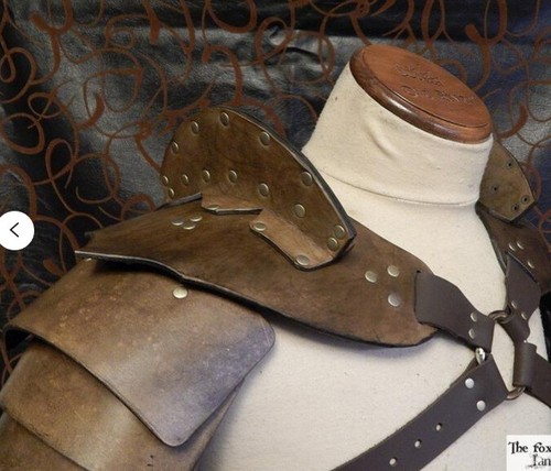 Mens Medieval Shoulder Armor Gladiator Samurai Battle Knight Pauldrons ...