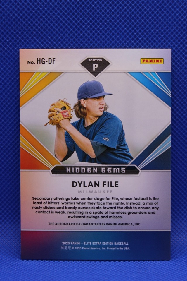DYLAN FILE 2020 Elite Extra Edition Hidden Gems Auto Autograph BREWERS ...