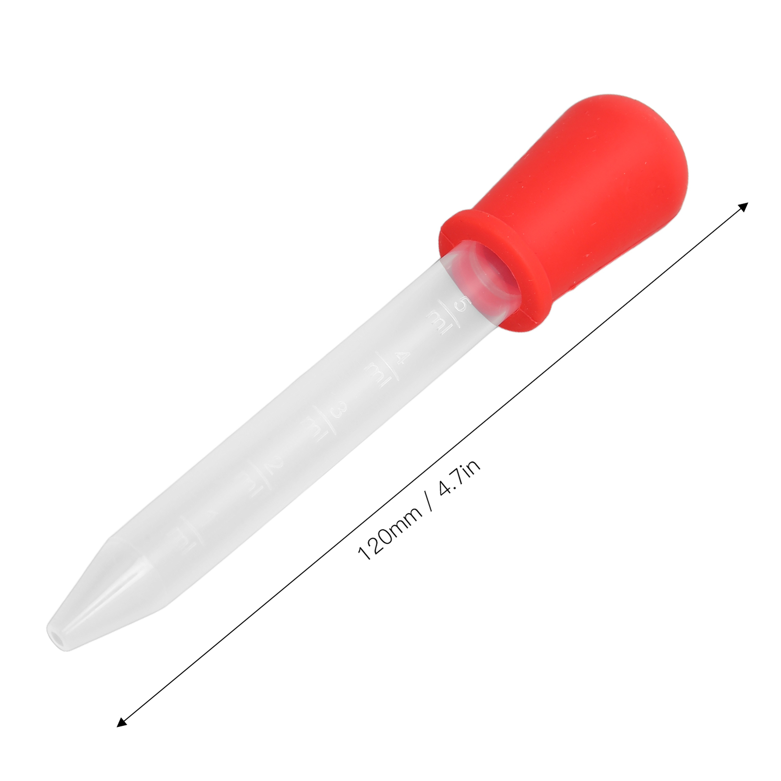 (Red)5x Transfer Pipettes 5ml Silicone Material Easy Cleaning Making ...