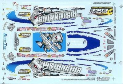 Slixx 7154 Pistonator GXP P/S Roger Bogdon 1/24 1/25 Drag waterslide ...