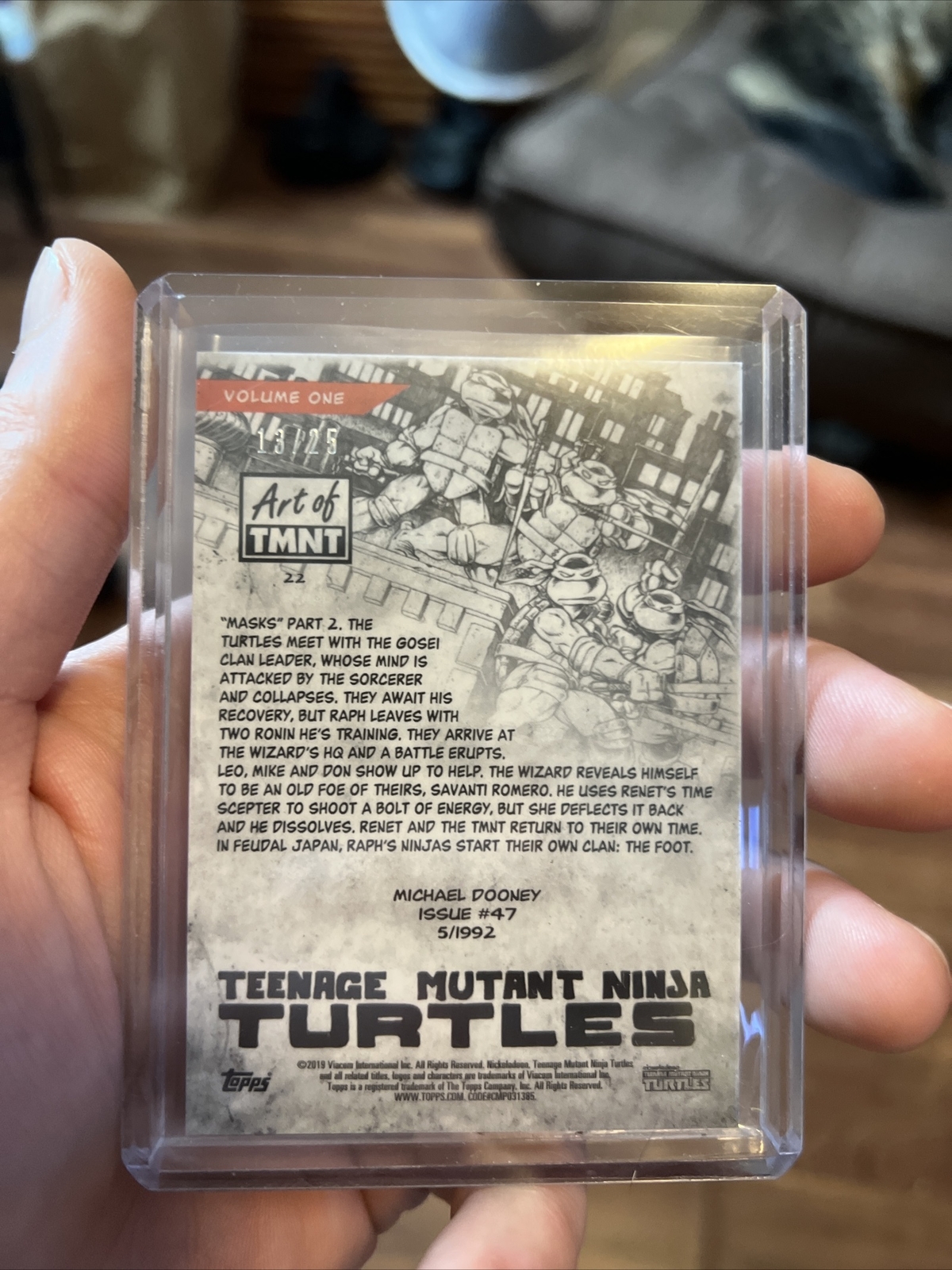 2019 Art of TMNT Teenage Ninja Turtles Base 13/25 TMNT Volume 1 - Issue ...