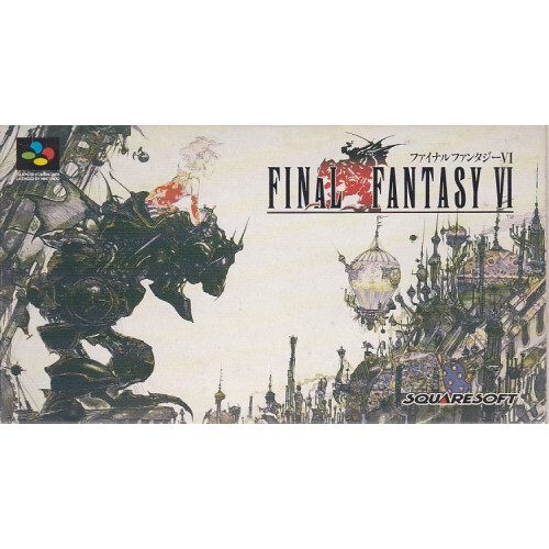 FF6 Final Fantasy VI SFC Super Famicom SNES Box Manual Square SHVC-F6 ...