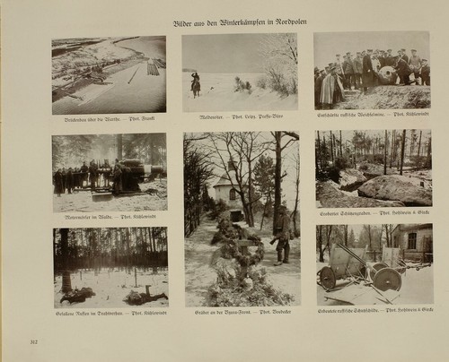 1916 WWI WW1 German Print Magazine Winter Battle North Poland Mortors ...
