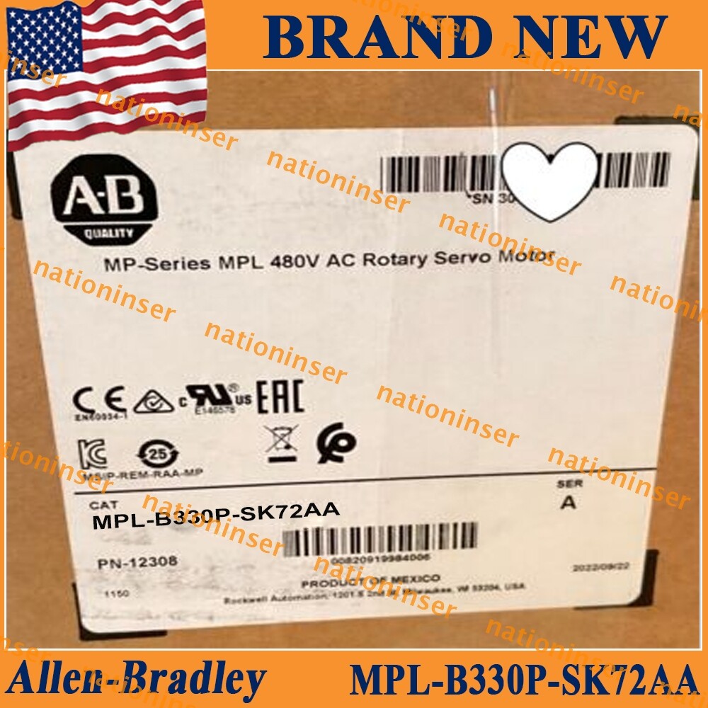 ALLEN-BRADLEY MPL-B330P-SK72AA AB MP-series MPL AC Rotory Servo Motor ...