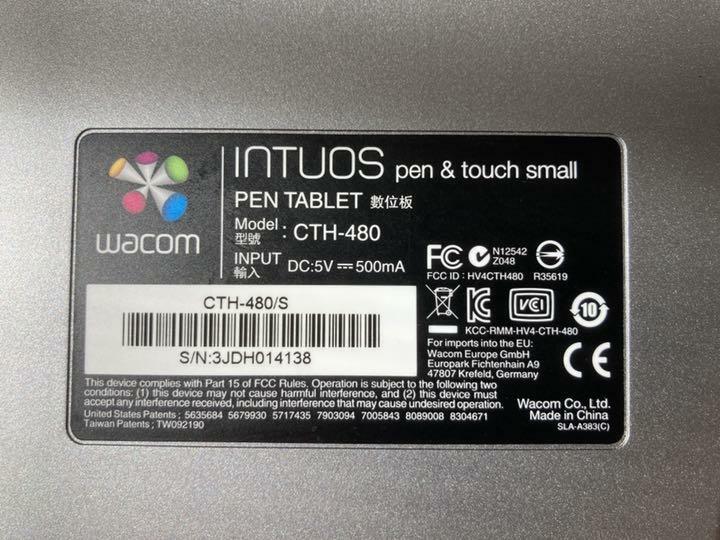 Wacom Intuos CTH480 CTH-480 Creative Pen & Touch Tablet Small Japan | eBay
