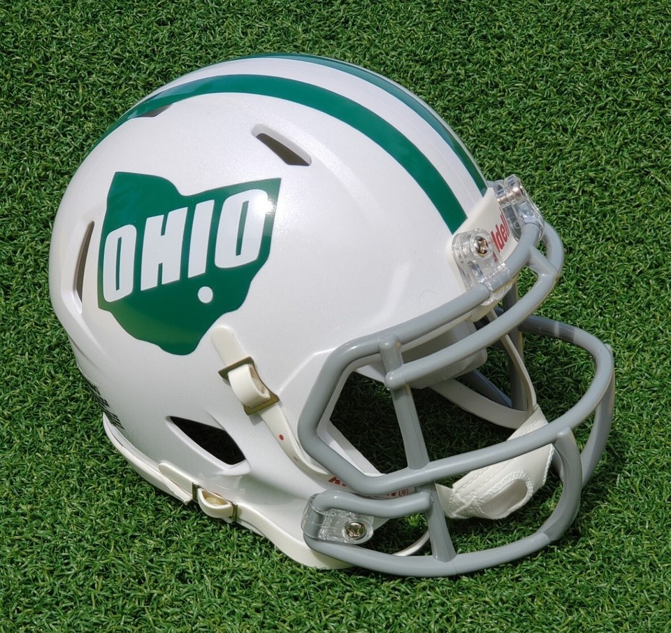 OHIO UNIVERSITY BOBCATS THROWBACK FOOTBALL MINI HELMET 25+ STYLES TO ...