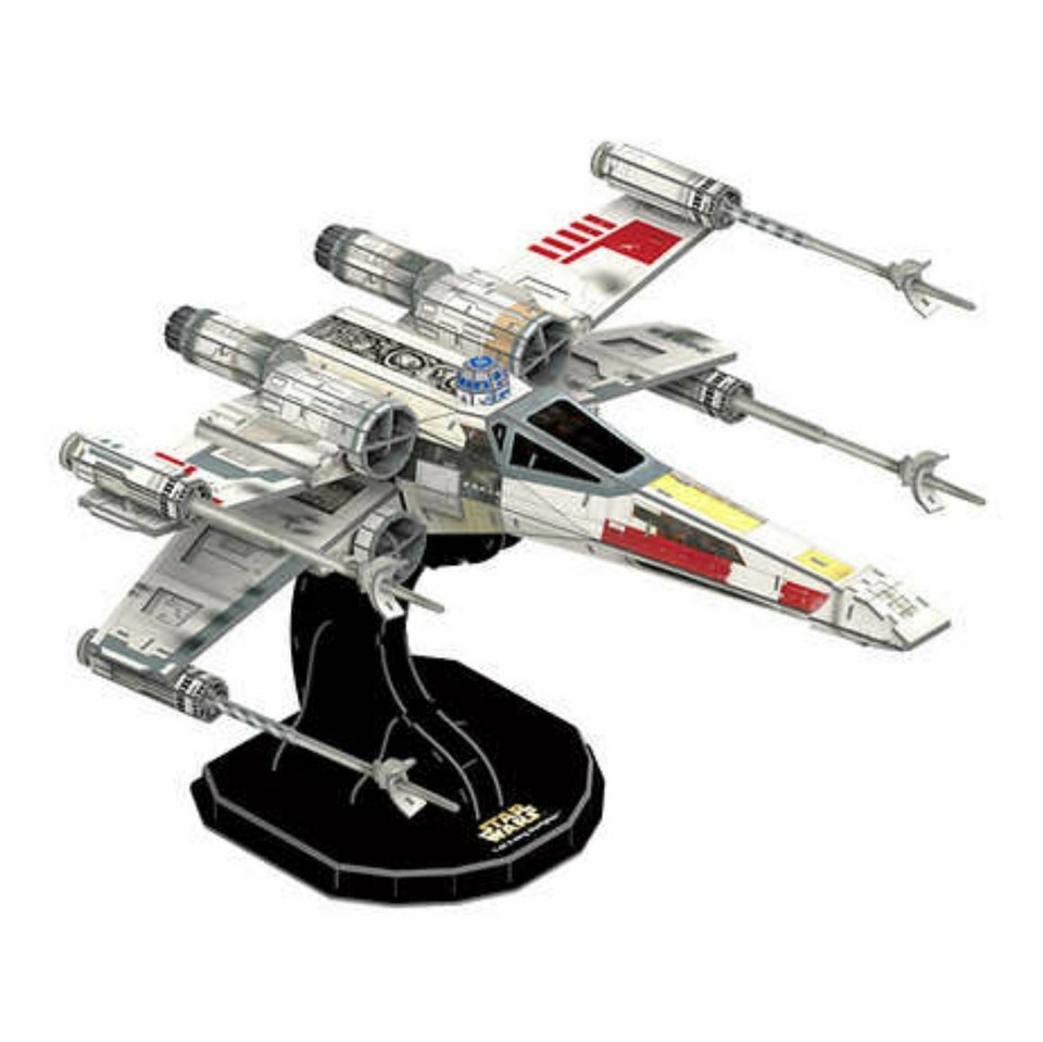 NEW Star Wars Millennium Falcon & X-Wing Starfighter Set Paper Model ...