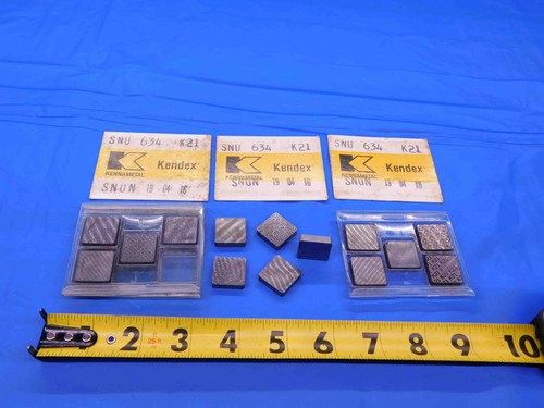 14pcs NEW KENNAMETAL KENDEX SNU 634 SNU 19 04 16 K21 CARBIDE INSERTS ...