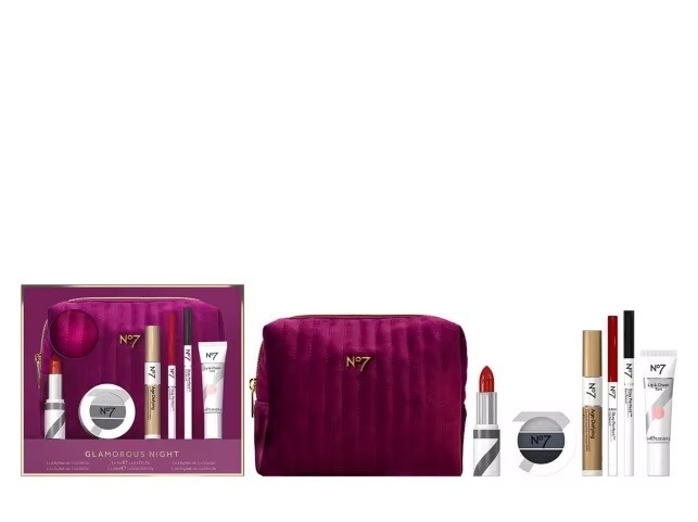 No7 ️ Get the Look Glamorous Night 6 Piece Make-Up Set & Bag ️ Gift Set ...