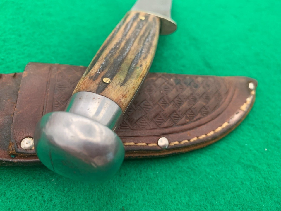 1940-1964 CASE XX STAG BOWIE FULL BLADE HUNTER KNIFE TIGHT AND RIGHT W ...