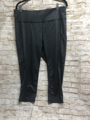 XERSION Women’s Workout Fitness Pants SIze 0X Gray Pockets Fitted | eBay