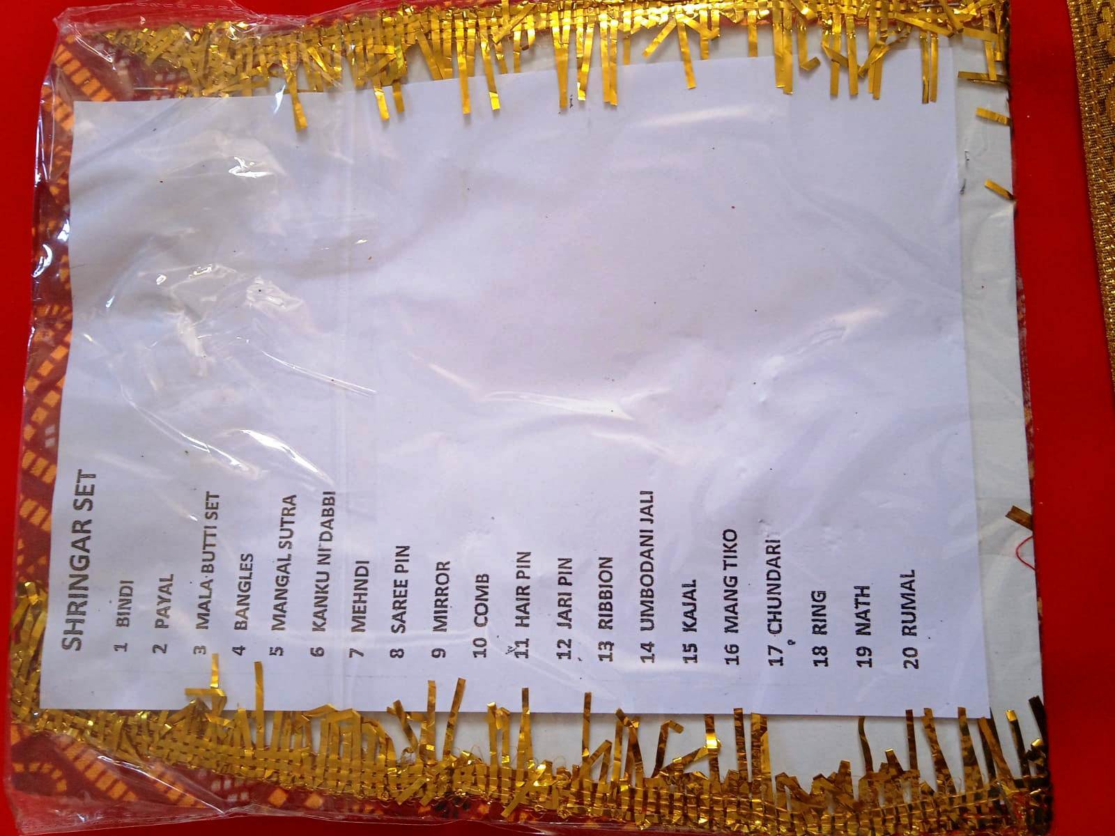 Mataji Chunri/Chunni/ Shringar Set Pooja Item Mandir Decor White Red ...