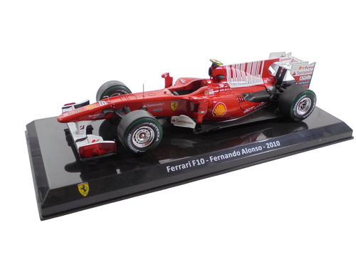 Formula 1 Ferrari F10 Fernando Alonso 2010 - 1:24 Diecast F1 model car ...