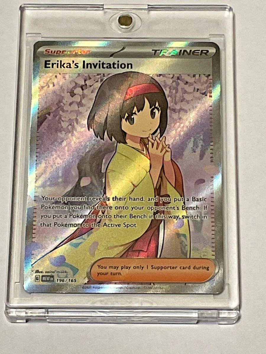 cheap hot sale Pokemon Full Art SR Erika’s Invitation