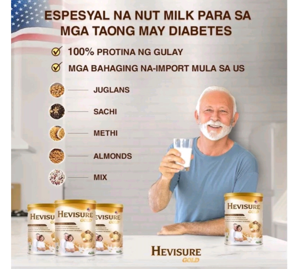 10 Tin Hevisure Gold Diabetic Milk Stabilize Blood Sugar Plant-Based ...