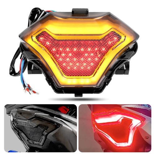 Integrated LED Tail Light Brake Stop Turn Signal For Yamaha MT07 FZ07 ...