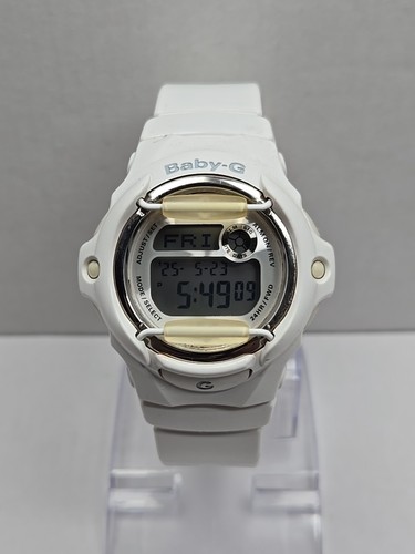 Casio Baby G BG-169R 3189 Watch White Silver Y2K Digital Alarm Timer ...