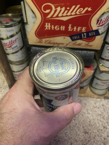 Pabst Blue Ribbon Beer Zip Top Beer Can pabst Brewing Co Peoria Heights ...