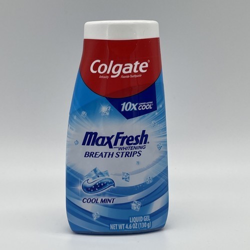 Colgate Max Fresh Liquid Toothpaste with Mini Breath Strips Cool Mint 4 ...