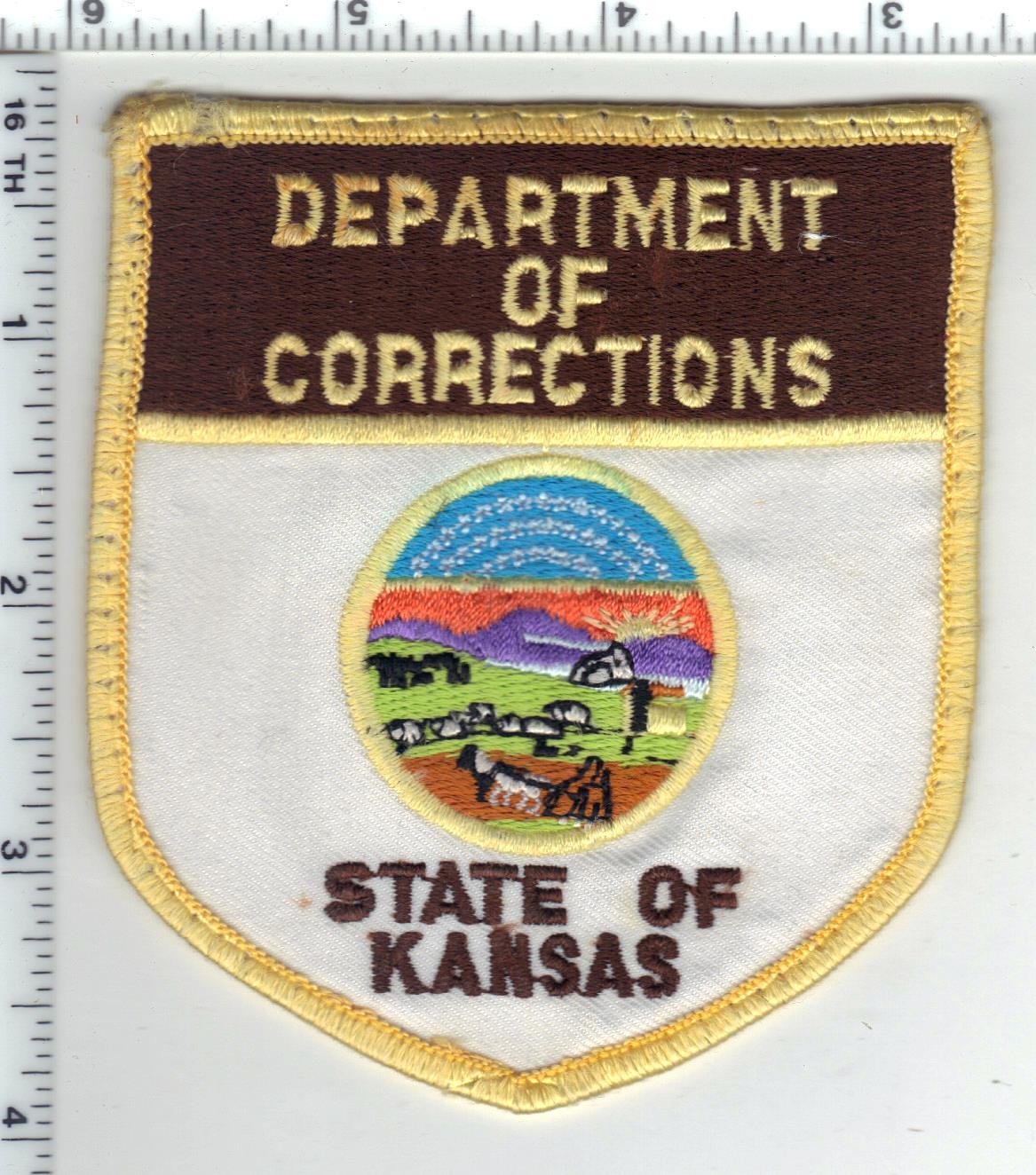 Department of Corrections (Kansas) uniform take-off patch from the 1980 ...