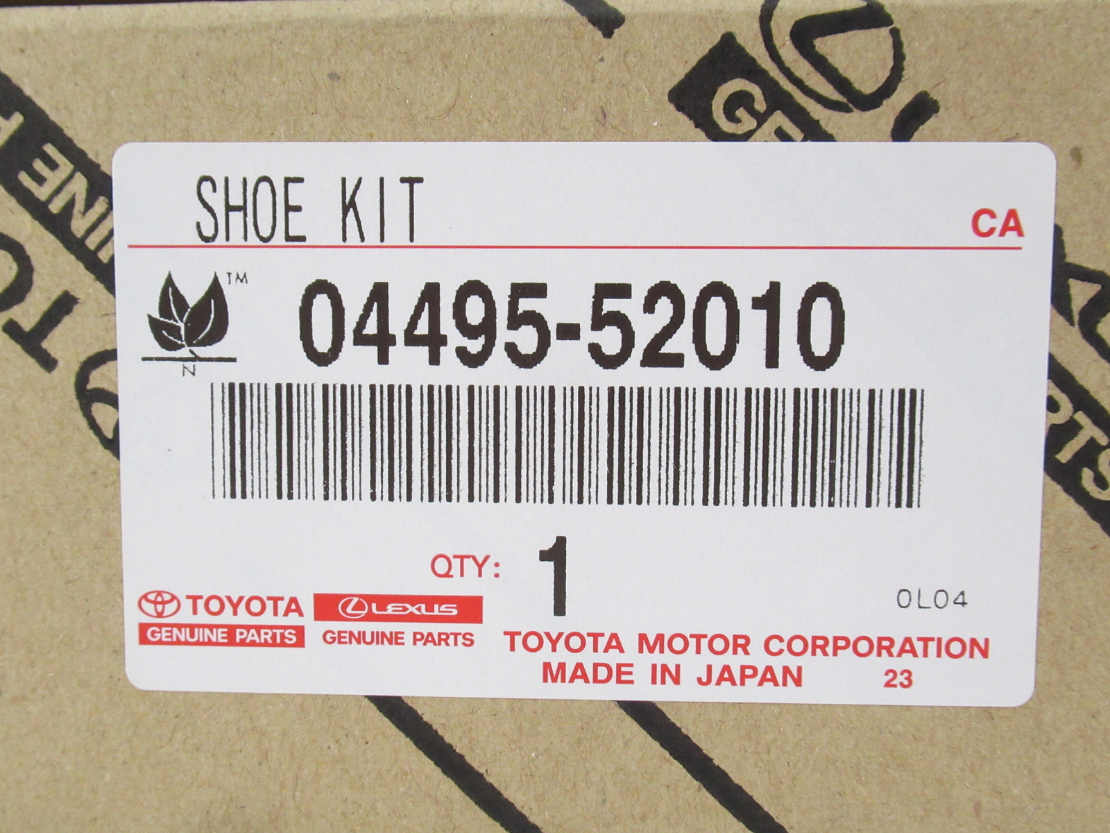 Genuine OEM Toyota 04495-52010 Rear Brake Shoe Kit 2000-2005 Echo | eBay