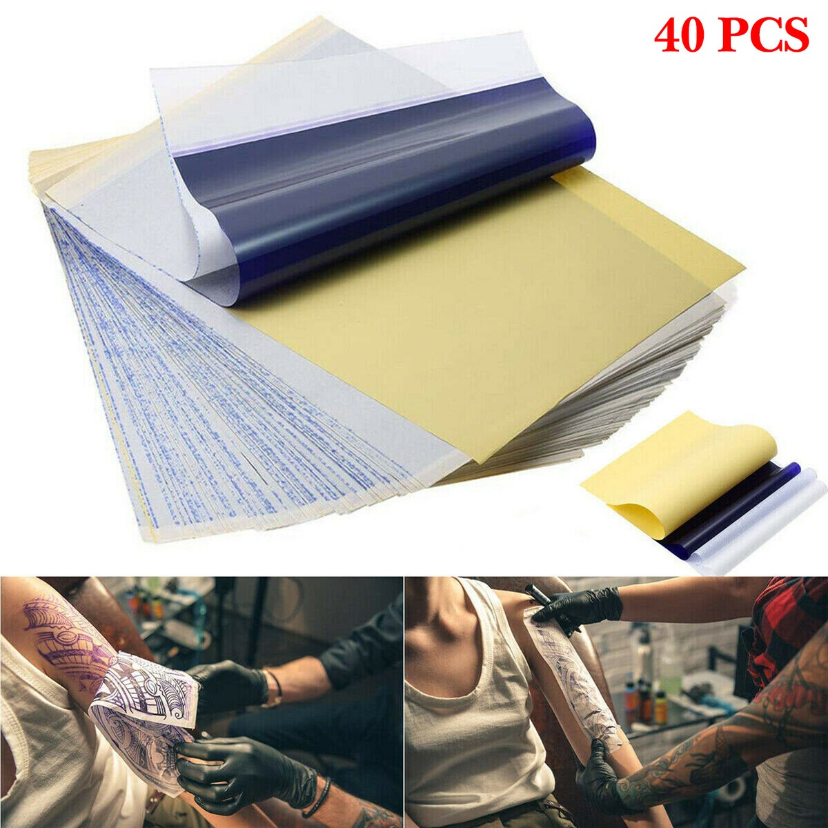 Carbon Copy Paper Tattoos 100 Pcs Graphite Transfer Paper Sheets