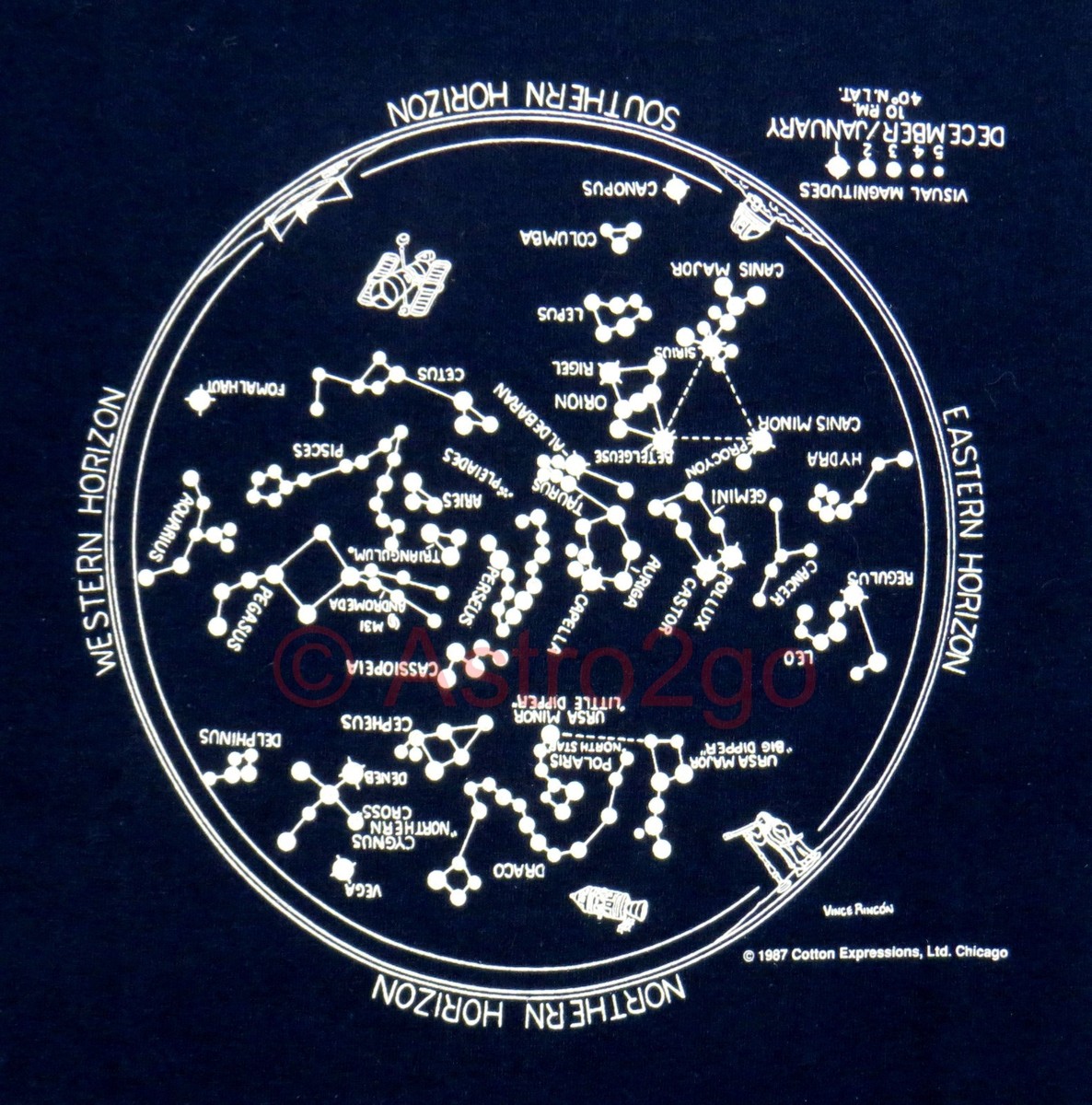 Winter Constellation Map