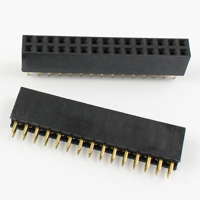 20Pcs 2.54mm Pitch 2x15 Pin 30 Pin Female Double Row Straight Pin ...