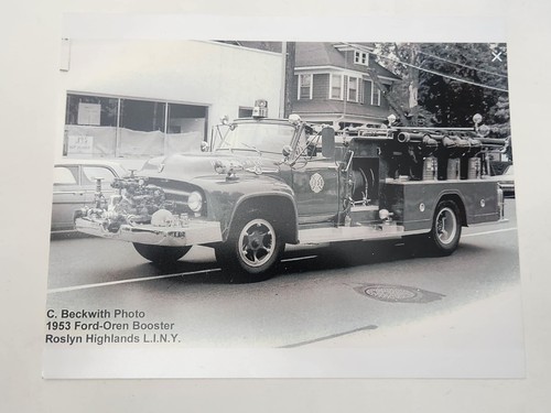 1953 Ford Oren Booster Fire Truck Roslyn Highlands FD Long Island New ...