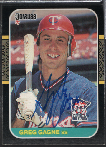 Greg Gagne Twins Autographed 1986 Leaf #395 w/COA 122923NPCD85 | eBay