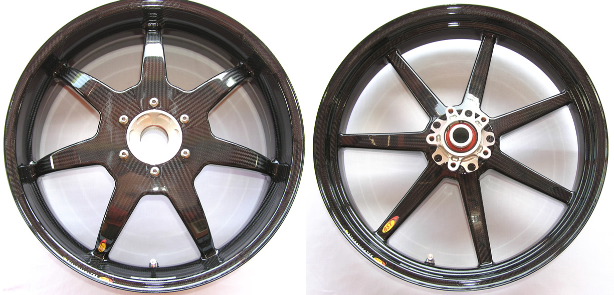 BST 7-Spoke Carbon Fiber Front & Rear Rims Wheels Wheel Set Triumph ...