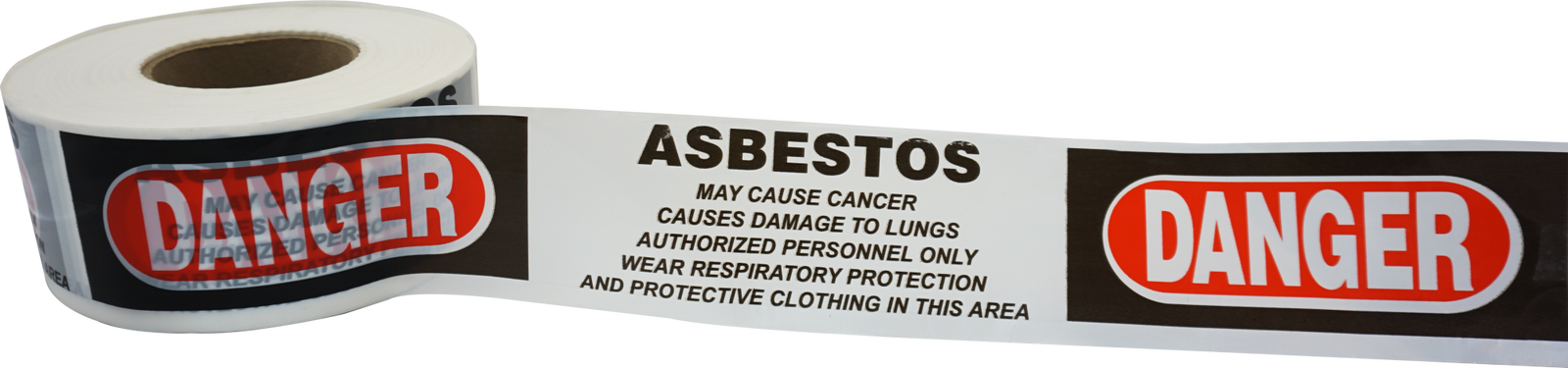 "DANGER ASBESTOS TAPE" BARRICADE TAPE 3" X 1000' 8 ROLLS | eBay