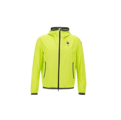 Blauer Windbreaker Taped Fluorescent Yellow Men 2024 Jackets Men Yellow ...