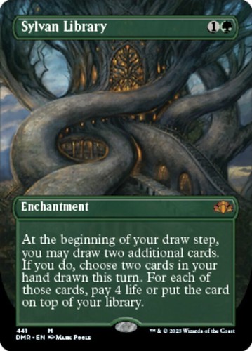 [1x] Sylvan Library - Borderless Near Mint, English Dominaria ...