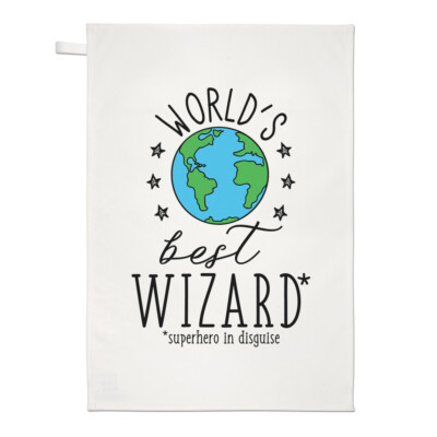 World's Meilleur Sorcier Torchon Plat Tissu Drôle Blague Favourite ...