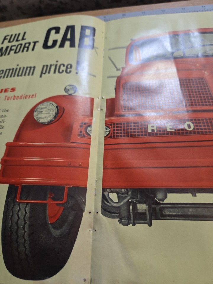 1956 REO Truck Brochure Cummins Turbo Diesels F-Series | eBay