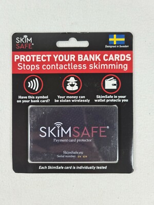 Skim Safe Security Card - Prevent Contactless Skimming of Your Full ...