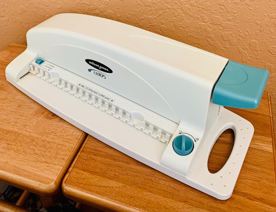Acco Wilson Jones Rexel CB105 Comb Binding Machine w/20pcs Plastic Binging Combs | eBay