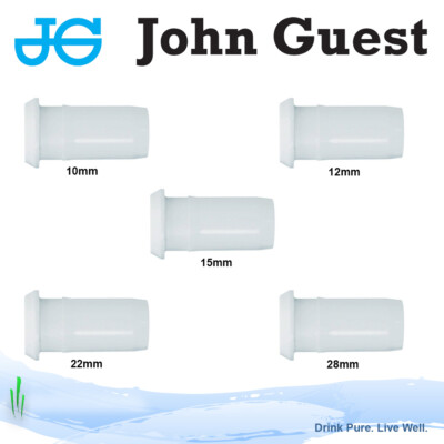 John Guest Tube Inserts / Pipe Support - 10mm, 12mm, 15mm, 22mm, 28mm ...