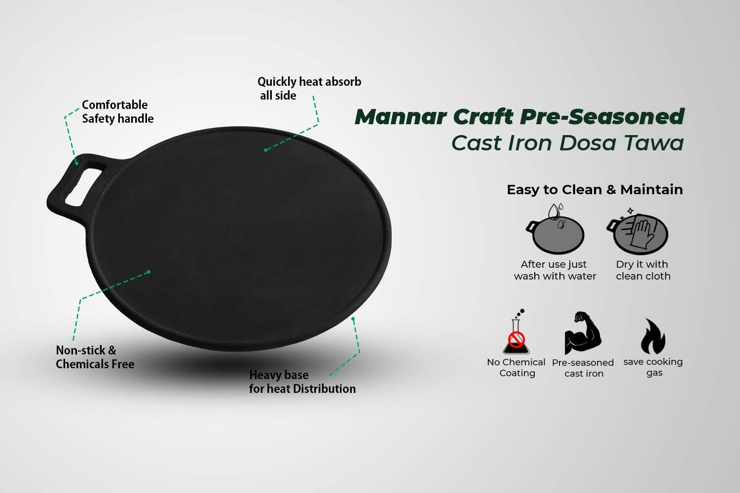 Iron Tawa with Handle Commercial Purpose Taawa Chef Tawa Traditional ...