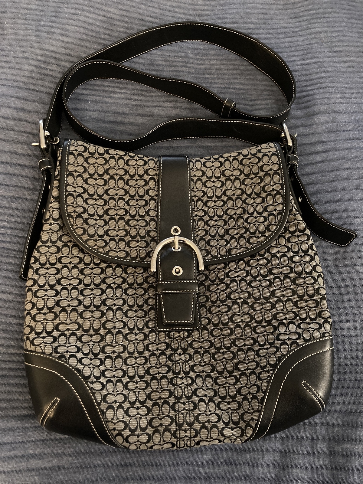 Coach Signature Canvas Leather Handbag Crossbody Purs… - Gem