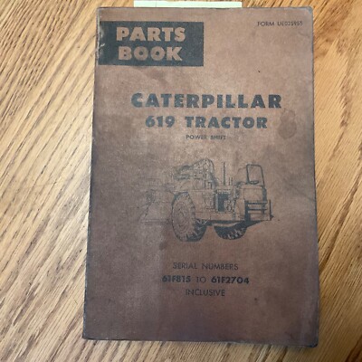 Manuals & Books - Caterpillar 619