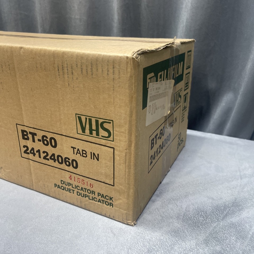 Fuji Fujifilm Sealed VHS 50 Tapes BT-60 Tab In Videocassette Duplicator ...
