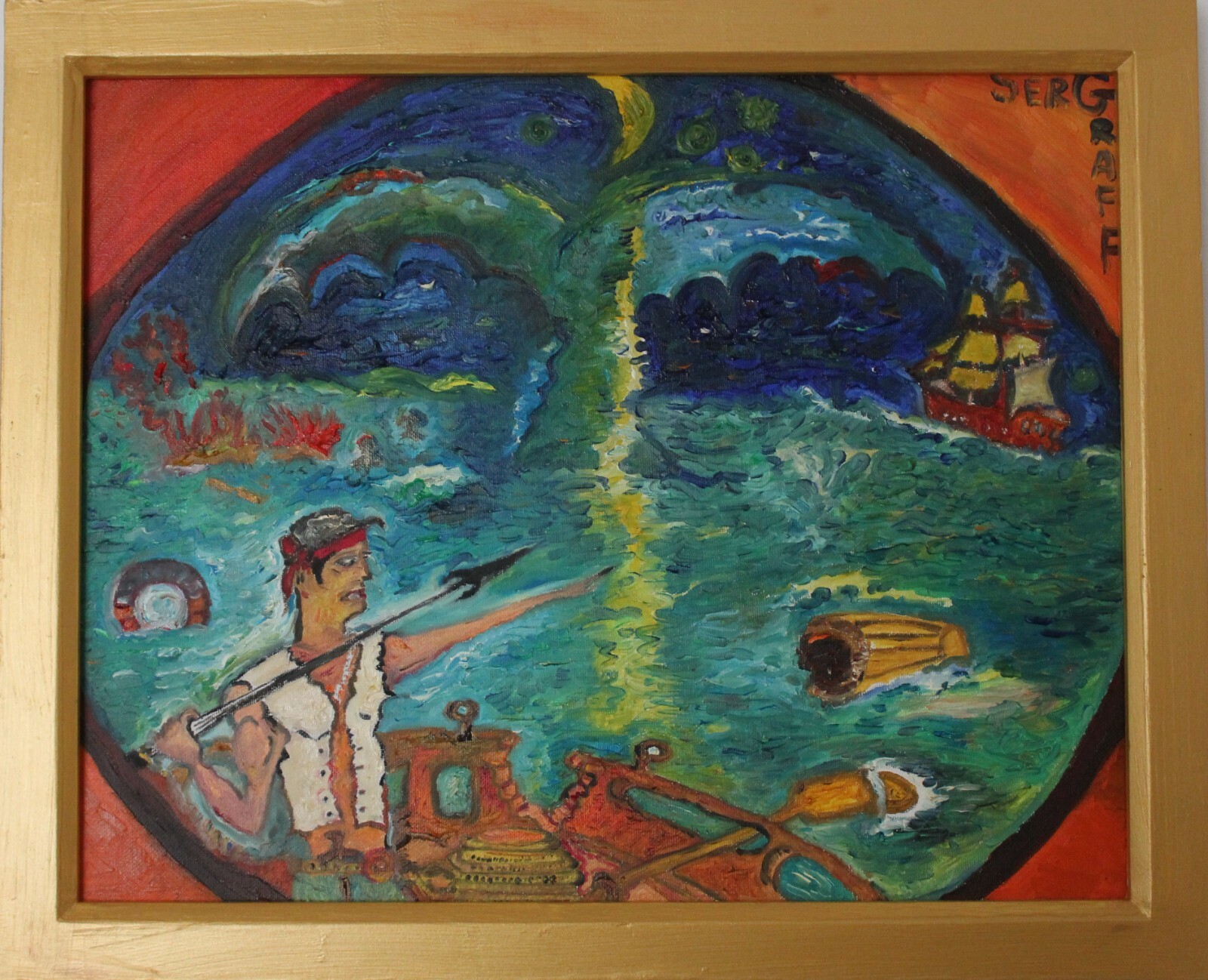 Moby Dick Oil Painting