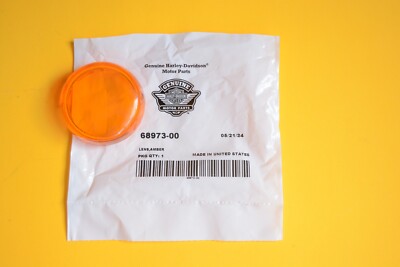 HARLEY DAVIDSON NEW OEM Amber Turn Signal Lens MADE IN USA 68973-00 | eBay