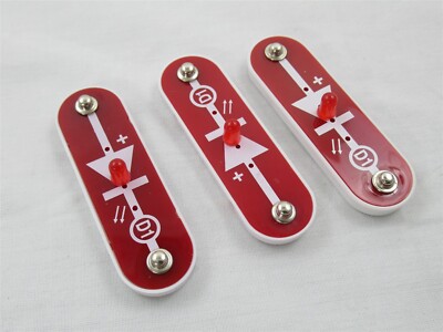 LOT 3 Elenco Snap Circuits Replacement Parts D1 Red LED Light Emitting ...