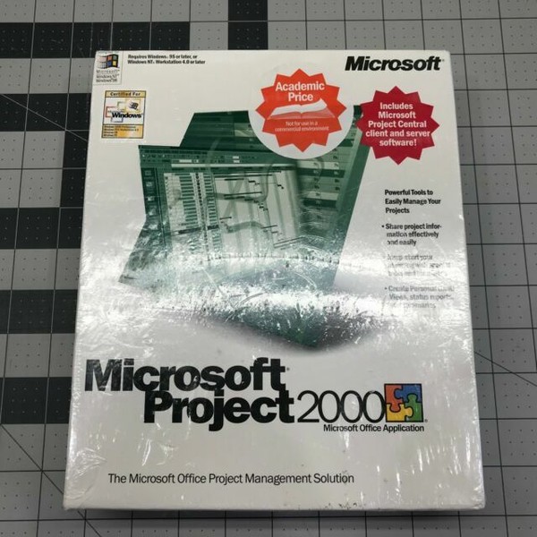 Microsoft Project 2000 Service Release 1 for sale online | eBay