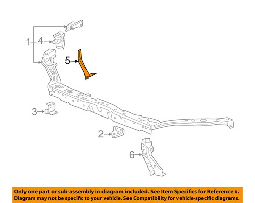 Chevrolet GM OEM 15-16 Trax Radiator Core Support-Outer Support Right ...
