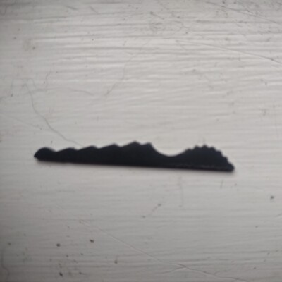 Rear sight elevator for most 22 rifles 1/16in thick. 1 3/4in long blued ...